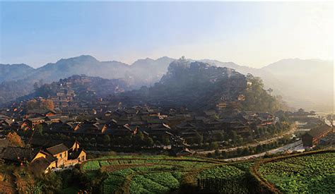 雷山县望丰乡雷山县黔东南雷山县大山谷图库