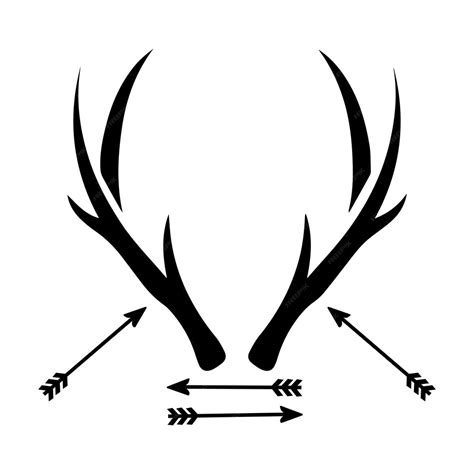 Premium Vector Deer Horn Simple Minimalist Logo Art Vector