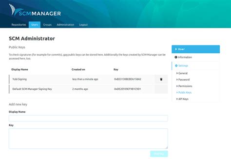 User SCM Manager