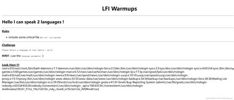 小白从0学习ctf（web安全）lfi Ctf Csdn博客
