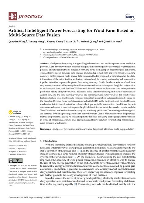 pdf artificial intelligent power forecasting for wind farm based on