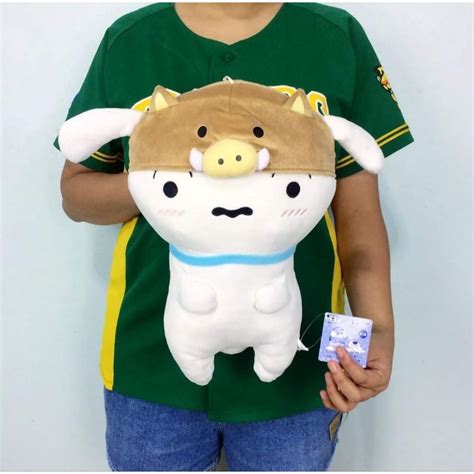 ตุ๊กตาชีโร่ Shiro Chinjung เรื่อง ชินจังจอมแก่น งานแท้ญี่ปุ่น ป้ายห้อย