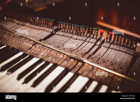 Old Piano Keyboard Stock Photo Alamy