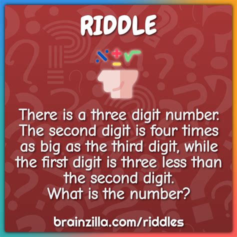 There Is A Three Digit Number The Second Digit Is Four Times As Big There Is A Three Digit Number The Second Digit Is Four Times As Big