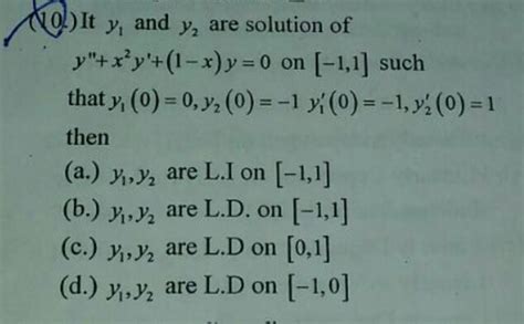 How To Find Wronskian Of This Ordinary Differential Equation Problem