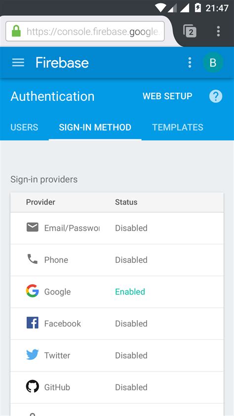 Firebase Authentication Error In Android Stack Overflow