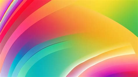 Premium Photo A Classic Rainbow Gradient For Cheerful Vibes