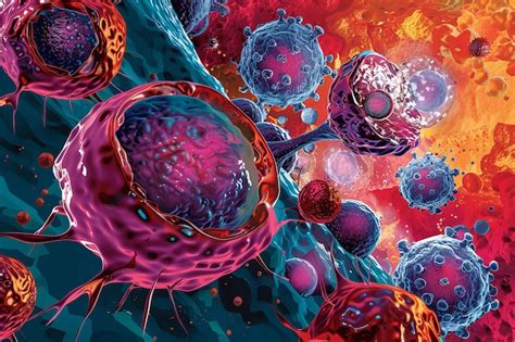 Scientific Vector Diagram Of Cll Cells Premium Ai Generated Image