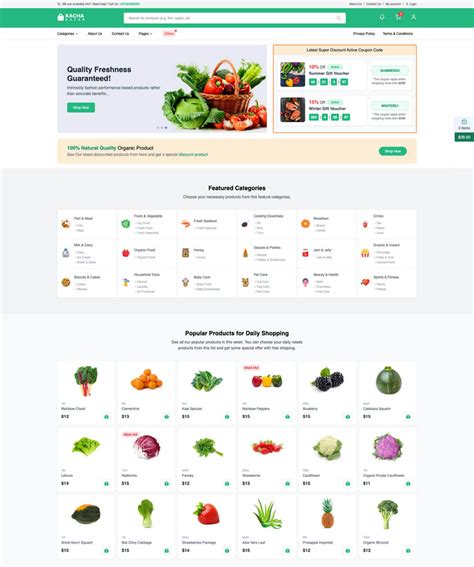 Mern全栈开发在线生鲜果蔬购物商城源码 云创源码