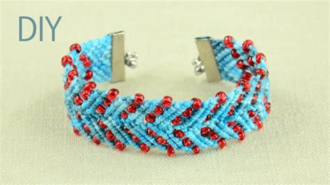 Chevron Design Bracelet With Beads Tutorial Jewelry Wonderhowto