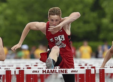 1a State Track Jon Tollefson Goes Out With Two More Hurdles Titles Twin Cities