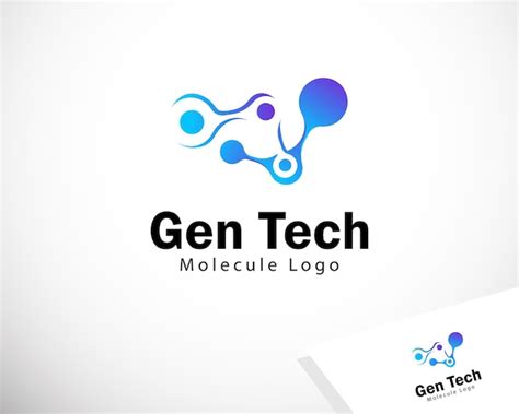 Gradiente De Cor Da Ciência Da Molécula Criativa Do Logotipo Da