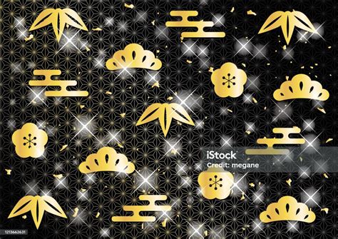 背景插圖日本傳統圖案向量圖形及更多pinaceae圖片 Pinaceae 光 幾何圖形 Istock