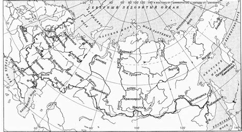 Контурная физическая карта россии 4 класс окружающий мир распечатать