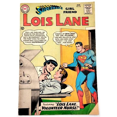 Costumes Supermans Girl Friend Lois Lane 43 1963 Fn Silver Age Dc