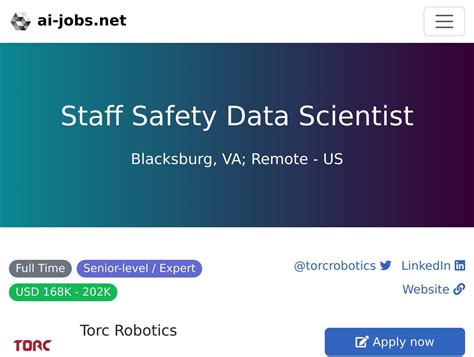 Hiring Staff Safety Data Scientist Remote Raimljobs