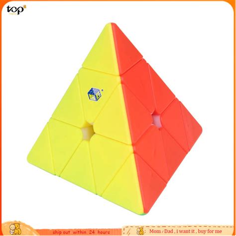 Yuxin Pyramid Stickerless Speed Cube 3x3 Triangle Cube Puzzle Lazada Ph