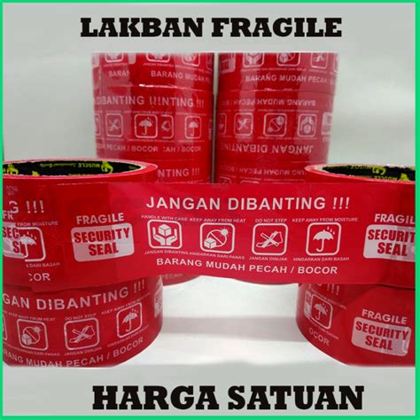 Lakban Fragile 50 Yard Lakban Fregile 2 Tulisan Jangan Di Banting