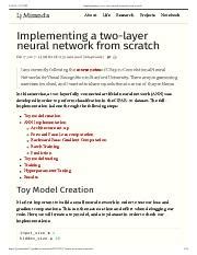 Implementing A Two Layer Neural Network From Scratch Pdf Pm Implementing A Two
