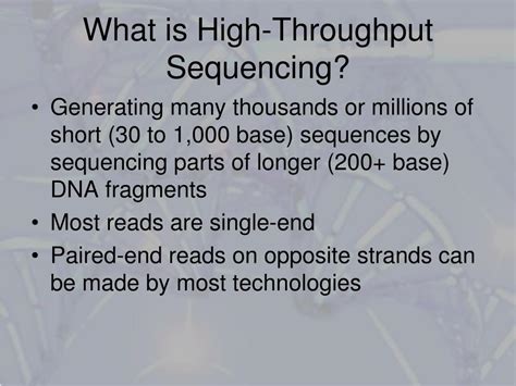 PPT High Throughput Sequencing PowerPoint Presentation Free Download ID