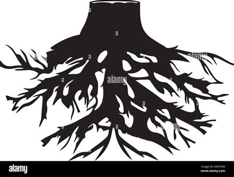 Tree Root Icon Vector Illustration Symbol Design Stock Vector Image And Art Alamy