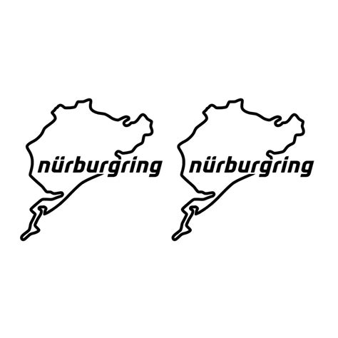 Nurburgring Decal Jdm Bmw Honda Race Car Tablet Track Window Sticker