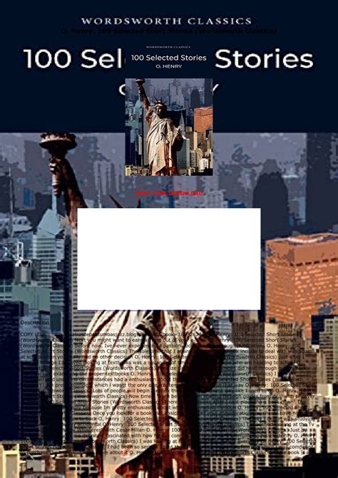 Get ️pdf️ Download O Henry 100 Selected Short Stories Wordsworth