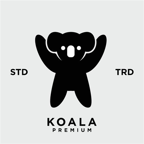 Koala Logo Icon Design Template Vector With Modern Illustration Concept