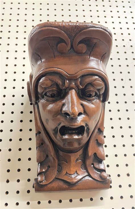Horror Face Corbel Shelf Antique Reproduction Gothic Etsy