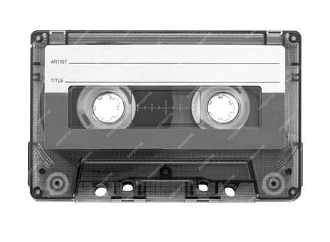 Premium Photo Close Up Of Vintage Audio Tape Cassette Isolated