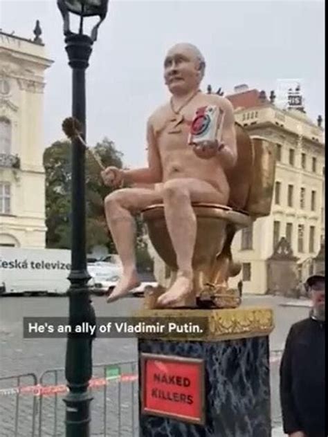 Statue Of Naked Putin On A Toilet Appears In Prague Al Bawaba