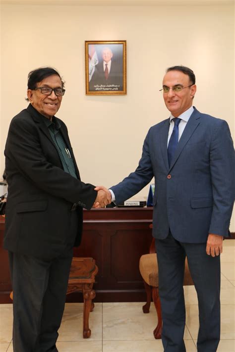 Iraq Embassy Charge D Affaires Meets Colombo Times Editor Colombo Times
