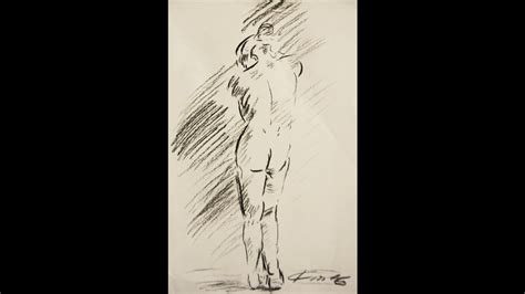 Apprendre à Dessiner Un Nu étude De Nu En 3mn Dessin Au Fusain