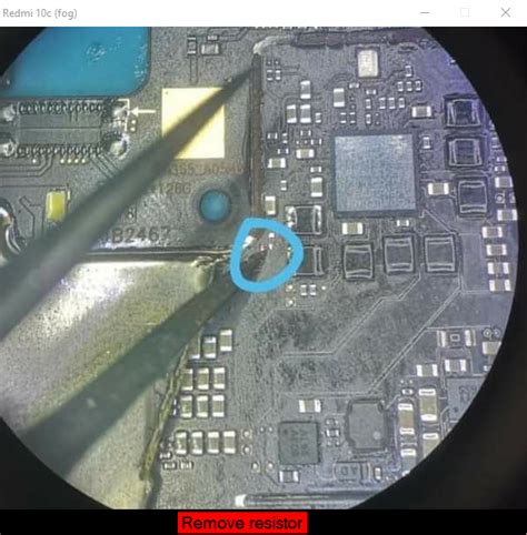 Redmi 10c Fog Registor Remove For Dual Imei Repair