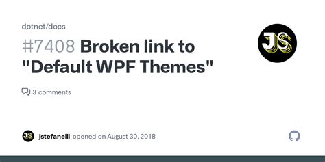 Broken Link To Default WPF Themes Issue 7408 Dotnet Docs GitHub