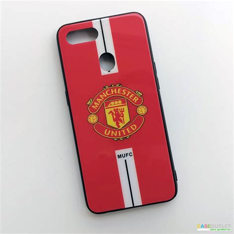 เคส Oppo A5s A7 F9 ขอบยาง หลังกระจก กันรอย แมนยู Man U Caseoutlet