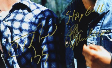 Ralph Macchio And C Thomas Howell Signed The Outsiders 11x14 Photo