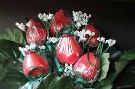 Diy Party Mom Chocolate Covered Strawberry Rose Candy Bouquet
