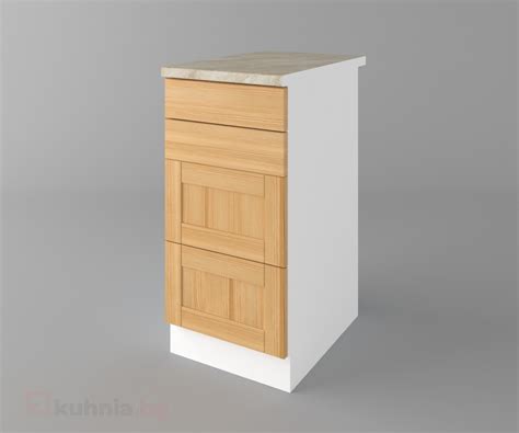 Долен кухненски шкаф с четири чекмеджета Калатея Натурална Kuhnia Bg