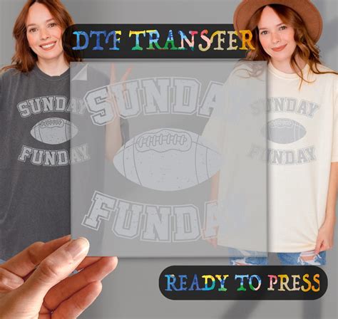 Sunday Funday Dtf Transfer Ready To Press Heat Transfer Dtf Gang