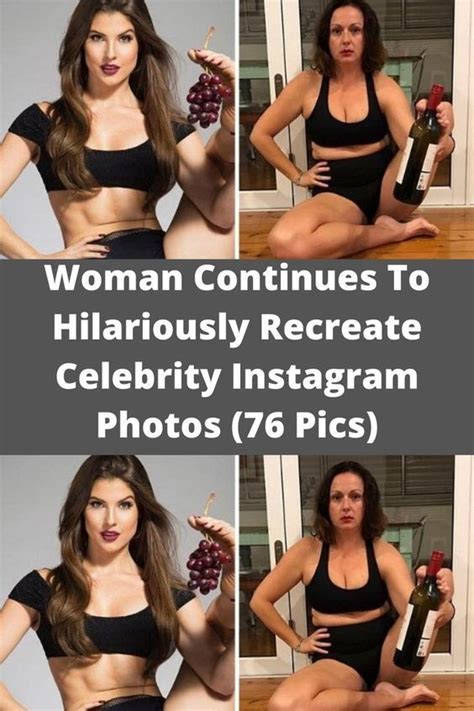 Woman Continues To Hilariously Recreate Celebrity Instagram Photos And