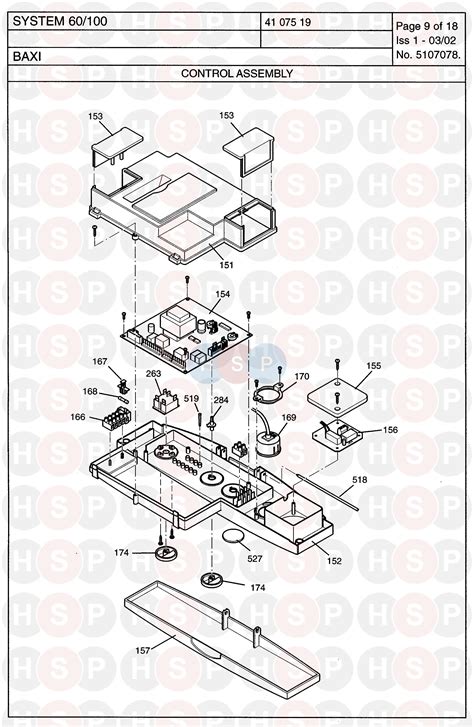 Baxi System 60/100 (Controls)Diagram | Heating Spare Parts