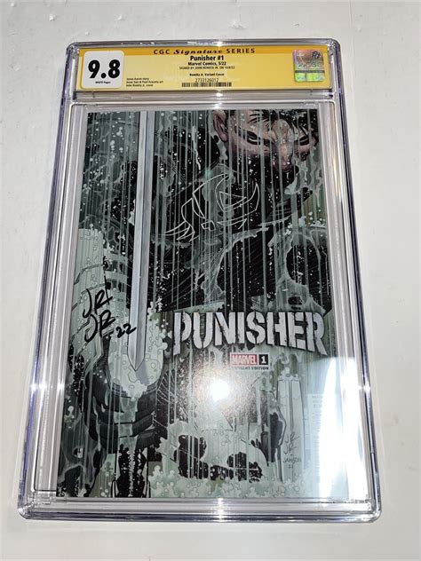 Punisher 2022 1 CGC 9 8 WP Signed Romita Jr Variant Cover