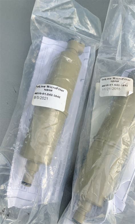 米軍実物 Inline Microfilter Instructions フィルター 2個セット Camelbak ／ ハイドレーション