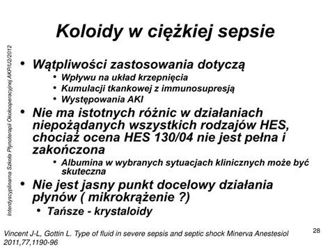 PPT Krystaloidy Kontra Koloidy Zbilansowane Czy Niezbilansowane