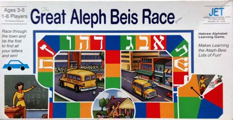 The Great Aleph Beis Race Game Board Game Boardgamegeek