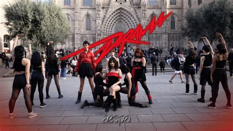 KPOP IN PUBLIC AESPA 에스파 DRAMA Dance Cover by THE CREW from Barcelona YouTube