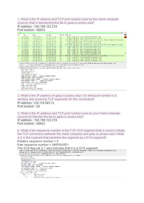 Netfun Lab Week 6 What Is The Ip Address And Tcp Port Number Used By