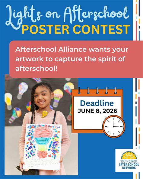 The 2026 Lights On Afterschool Poster Contest From The Afterschool
