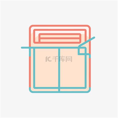 带开口的容器图标设计的单个图标轮廓 向量素材图片免费下载 千库网